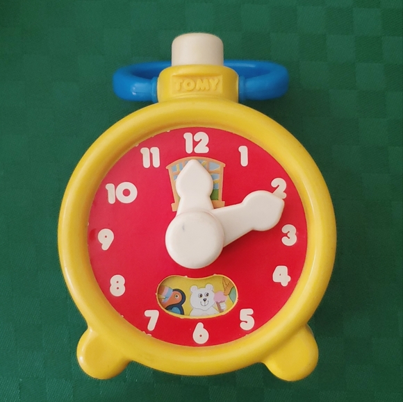 Tomy | Toys | Tomy Vintage Teaching Time Clock | Poshmark